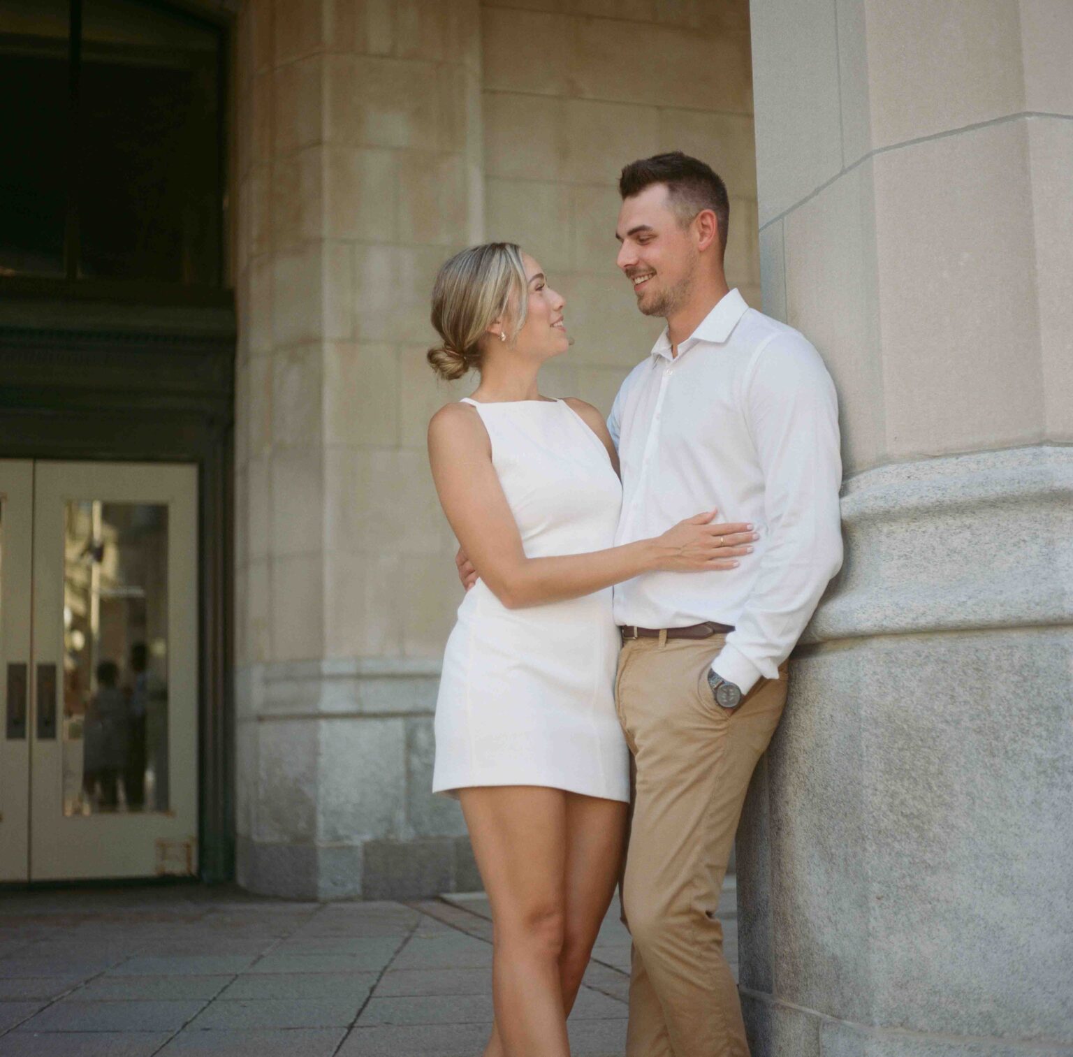 Laid-Back Downtown Ottawa Engagement Photos - Sonia V Photography